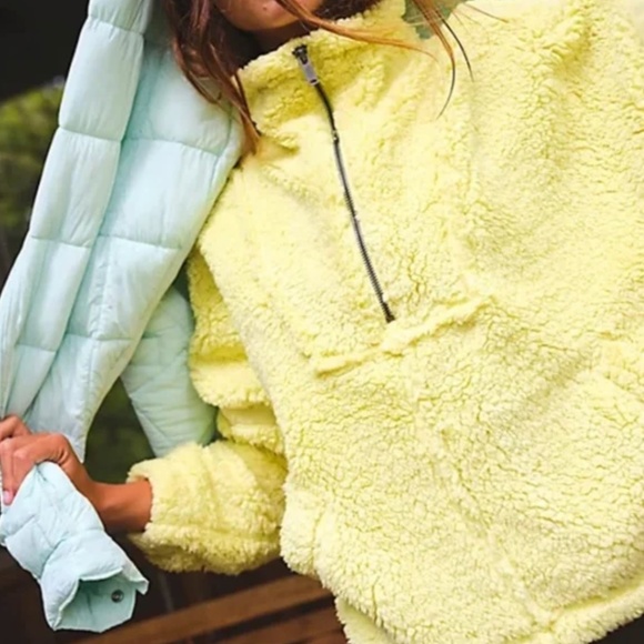 Free People | Jackets & Coats | Free People Nantucket Fleece Celery ...